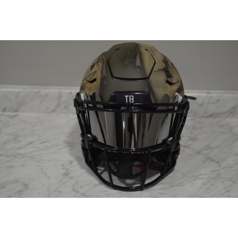 Tom Brady - Tampa Bay Buccaneers Hand Painted Ripped Salute to Service ...