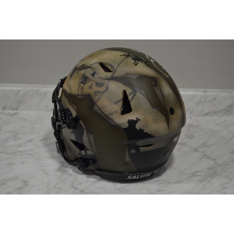 Tom Brady - Tampa Bay Buccaneers Hand Painted Ripped Salute to Service ...