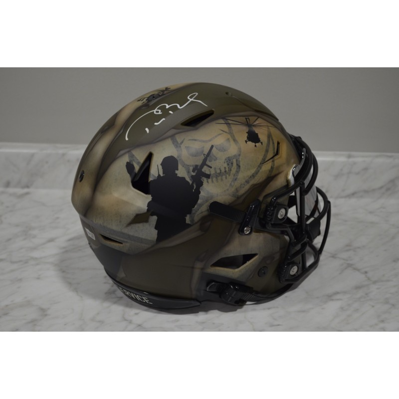 Tom Brady - Tampa Bay Buccaneers Hand Painted Ripped Salute to Service ...